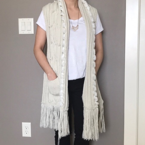 Jessica Simpson | Jackets & Coats | Jessica Simpson Boho Sweater Vest ...